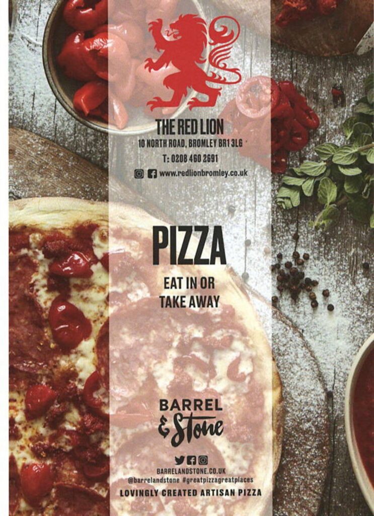 Menu - The Red Lion
